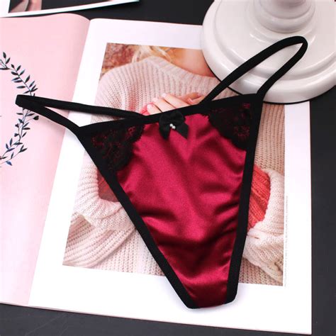 Plus Size Femboy Sexy Satin Thong Panties For Sale Femboy Fashion