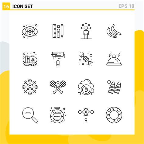 Collection Of 16 Universal Line Icons Icon Set For Web And Mobile 14861404 Vector Art At Vecteezy