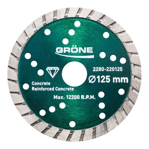 კნაუფის ონლაინ მაღაზია ალმასის დისკი ბეტონი რკინა ბეტონი 125 მმ Grone
