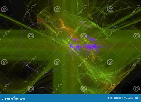 Abstract Curve Light Power Imagination Shiny Science Motion Magic Fractal Vibrant Design