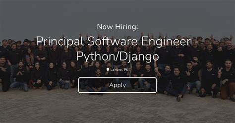 Principal Software Engineer Pythondjango At Dubizzle Labs