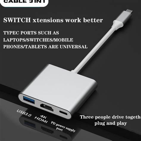 Jual Kode D F Kabel Converter Usb Type C In To Hdmi K Usb Female Tipe C Female