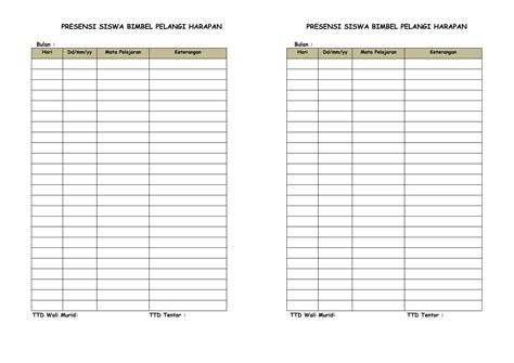 Presensi Siswa Docx