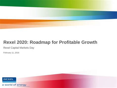 PDF Rexel 2020 Roadmap For Profitable Growth Advanced Management