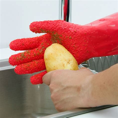 1 Pair Waterproof Quick Peeling Potato Scrubbing G Grandado