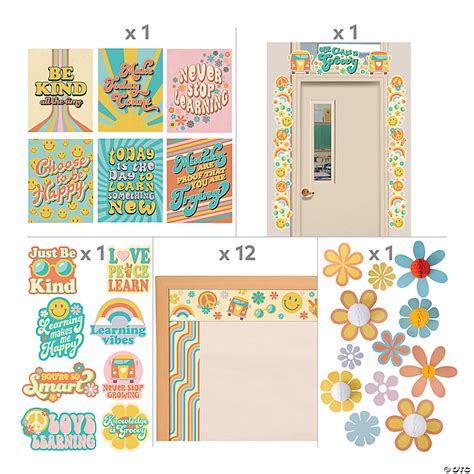 Groovy Classroom Decorating Kit 47 Pc