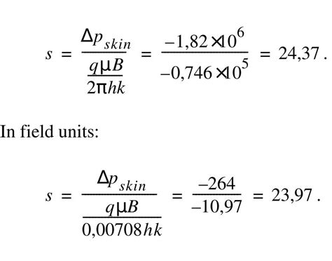 The Flow Efficiency According To Equation 122 Is The Skin