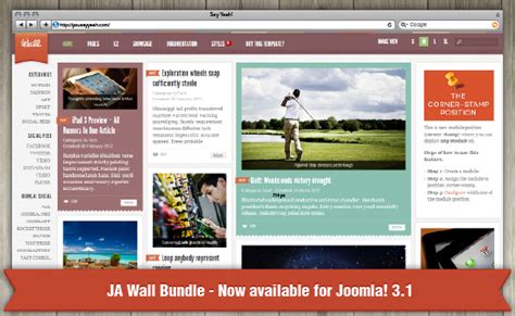 Responsive Joomla Template Bundle Ja Wall Bundle Is Now Compatible