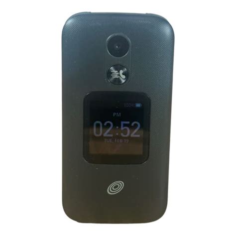 Tracfone Tcl My Flip2 4gb Black Prepaid Flip Phone Locked Ebay