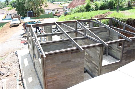 Recycled Plastic Bricks Building House