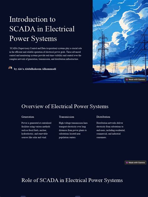 Introduction To Scada In Electrical Power Systems Pdf Scada