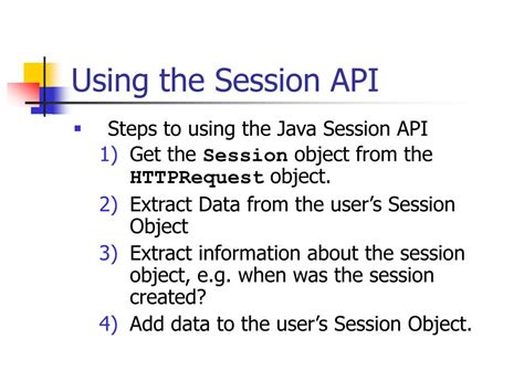 Ppt Servlet Session Tracking Session Api Powerpoint Presentation