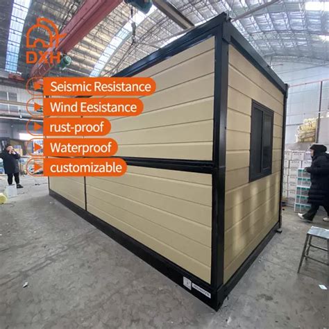 Prefabricated Flat Pack Folding Tiny Home Portable Mobile Prefab Foldable Container House