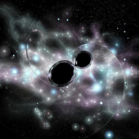 Black Hole Merger And Gravitational Waves Photograph By Russell Kightley Pixels