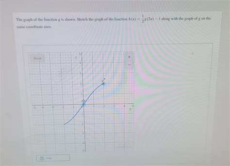 Solved The Graph Of The Function G Is Shown Sketch The Chegg