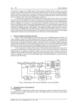 DSP Based Sensorless Speed Control Of A Permanent Magnet Synchronous Motor Using Sliding Mode