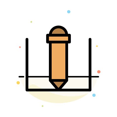 Pencil Text Education Abstract Flat Color Icon Template 18007297 Vector