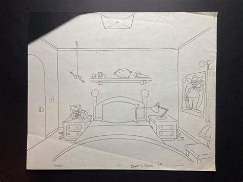The Simpsons Barts Bedroom Original Key Background Catawiki