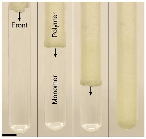 Bubble Free Frontal Polymerization Of Acrylates Via Redox Initiated Free Radical Polymerization