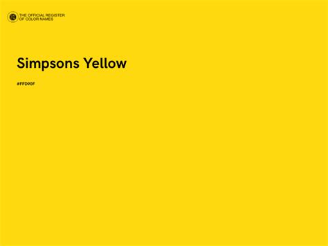 Simpsons Skin Color Hex Code