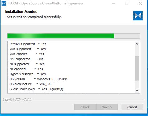 System Requirements Are Not Satisfied Issue Intel Haxm GitHub