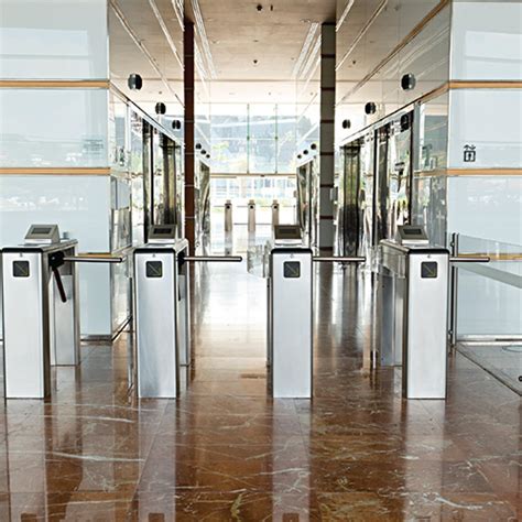 C03 디지콘 출입통제시스템 턴스타일 지하철게이트삼발이게이트턴게이트 Catrax Plus Drop Arm Turnstiles Access Control System