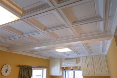 Coffered Pvc Ceiling Tiles For Modern Home Decor