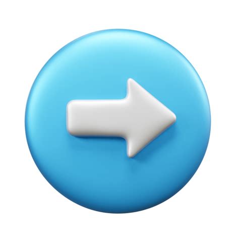 Right Arrow 3d Icon Illustration Or Right Direction Arrow Icon