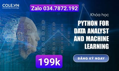 Khóa Python for Data Analysis Machine Learning