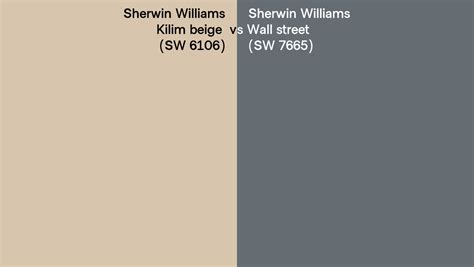 Sherwin Williams Kilim Beige Vs Wall Street Side By Side Comparison