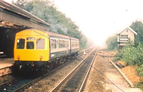 Diesel Railway Train Colour Slide Class 108111 Eastern Br Dmu At