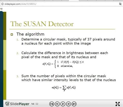 Susan Corner Detection Algorithm Vb6 Vbforums