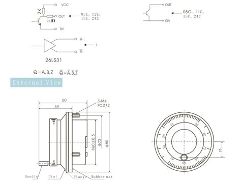 Pendant MPG Encoder CNC Handwheel Rotary Manual Optical Encoder DC V