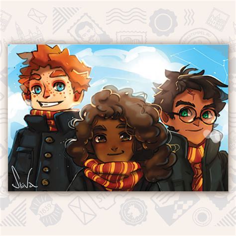 Golden Trio | Марк Штемпель — онлайн магазин открыток