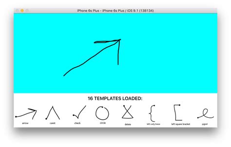 Github Malcommac Swiftunistroke Unistroke Gesture Recognizer In Swift
