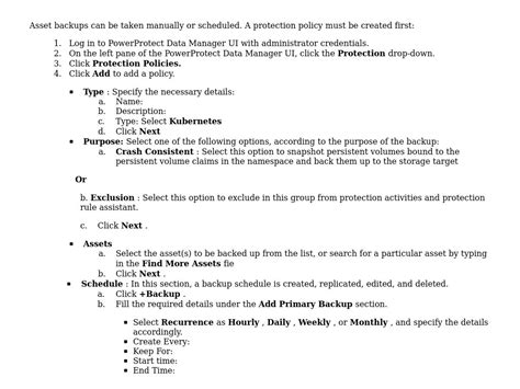 Backup Configuration Powerprotect Data Manager Protecting Vmware Tanzu Kubernetes Clusters