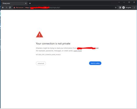 cyberark webapp bypass ssl privacy errors