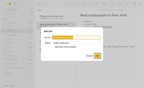 How To Link Related Notes In The Notes App On IPhone IPad Mac