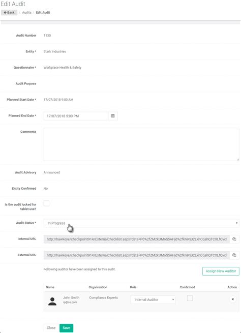 Home Audits Questionnaire Updating Audit Status Home Audits Questionnaire Updating Audit Status