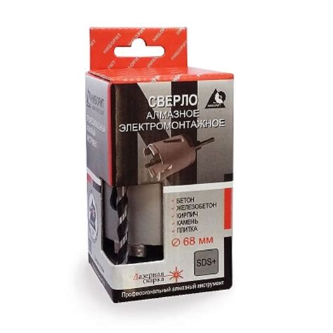 Алмазная коронка для подрозетников Ø 72 мм × М16 по бетону - Ниборит