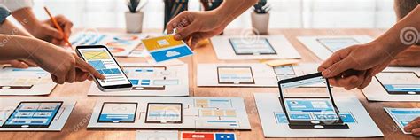 Creative Front End Developer Brainstorming Ui Design Scrutinize Stock