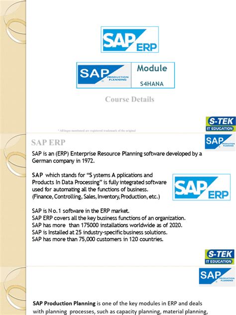 Sap Pp Course Module Pdf Enterprise Resource Planning Computing