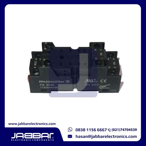 FS2CO 12A 300V 8PIN SOCKET RELAY Jabbar Electronics