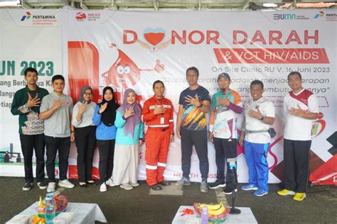 Kilang Pertamina Unit Balikpapan Gelar Donor Darah Dan Vct Hivaids