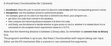 Solved Write A Program In C For A System That Uses Iris