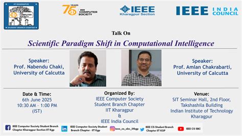 Scientific Paradigm Shift In Computational Intelligence Ieee Cs Sbc Iit Kgp