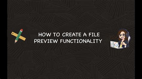 Oracle Apex How To Create A File Preview Functionality Youtube