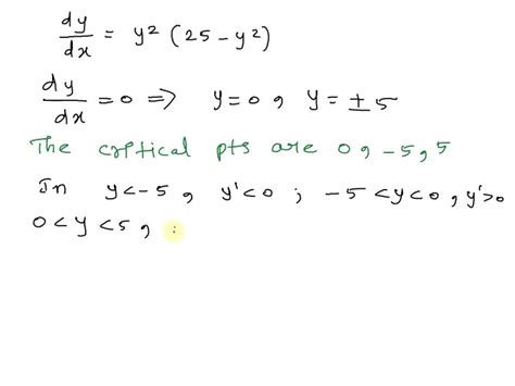 solved consider the following autonomous first order differential