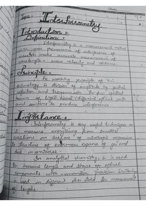 Solution Interferometry Definition Principle Instrumentation And