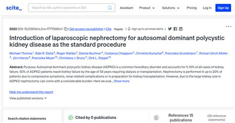 Introduction Of Laparoscopic Nephrectomy For Autosomal Dominant